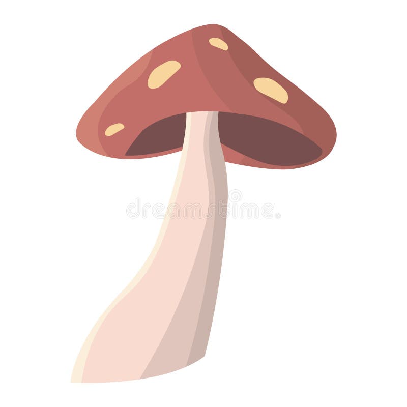 Cartoon Fantasy Mushroom Shape. Vector Stock Vector - Illustration of ...