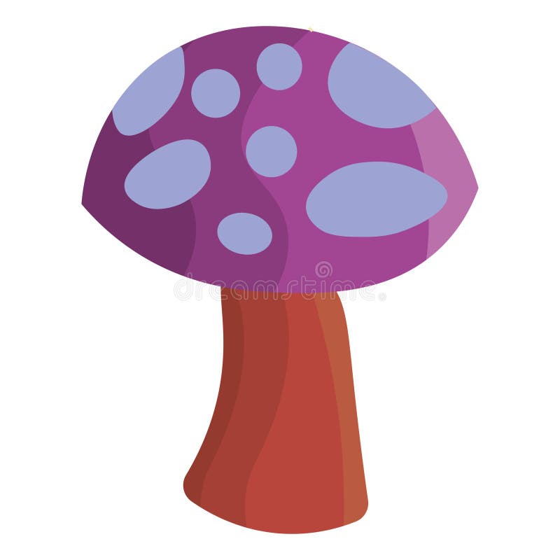 Cartoon Fantasy Mushroom Shape. Vector Stock Vector - Illustration of ...