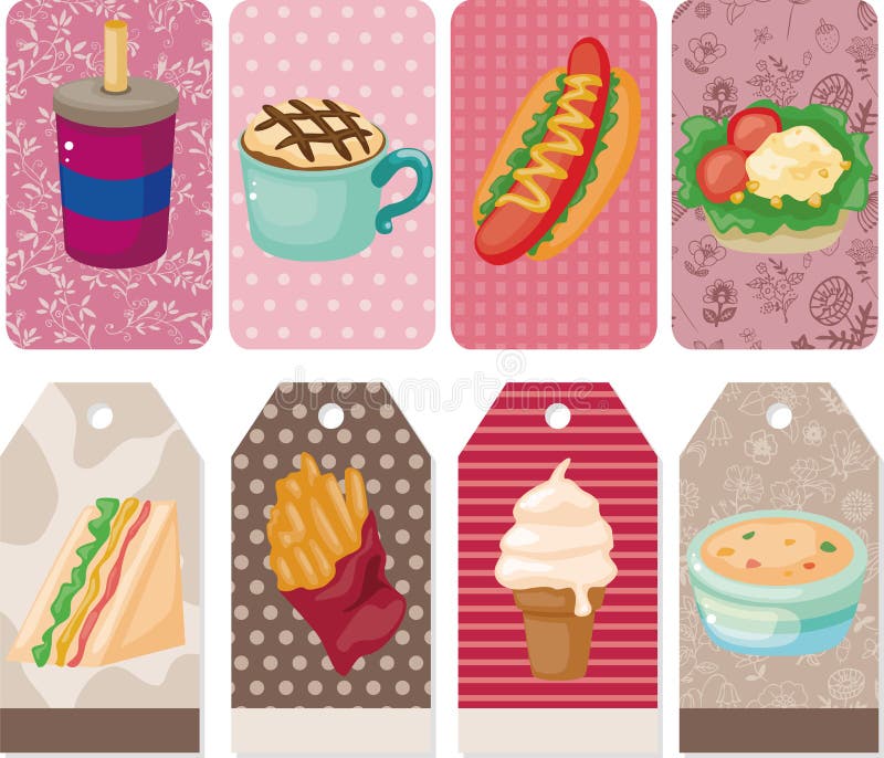 3+ Cartoon fast food card Free Stock Photos - StockFreeImages