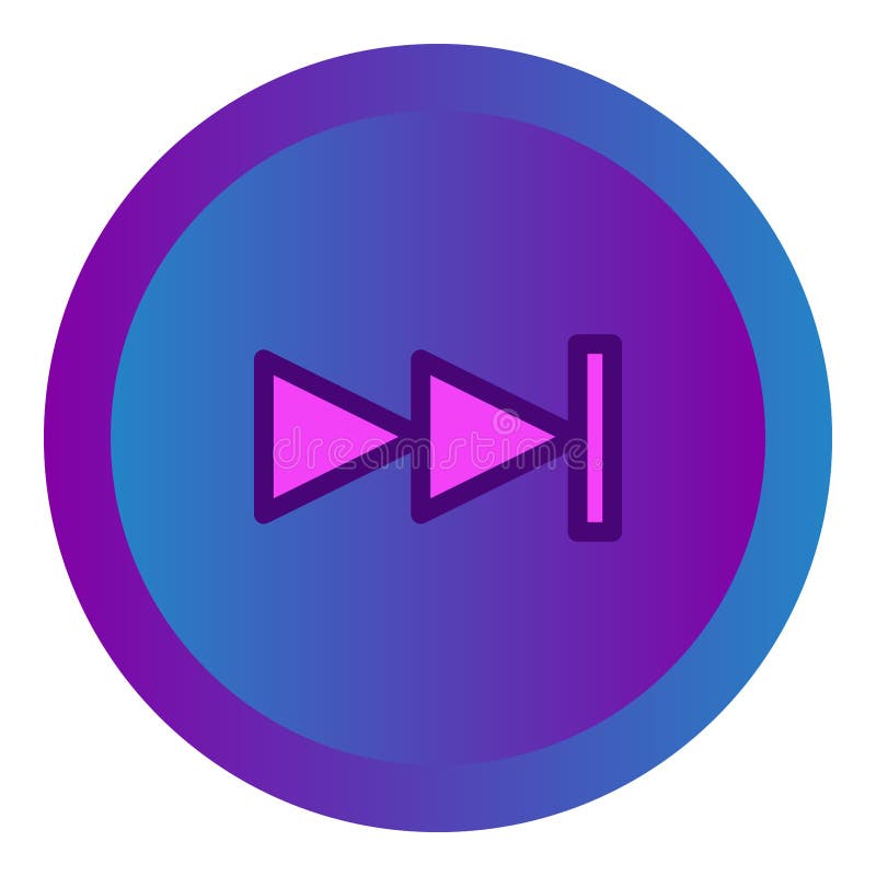 Cartoon Fast Forward Button Stock Vector - Illustration of stop, flat ...