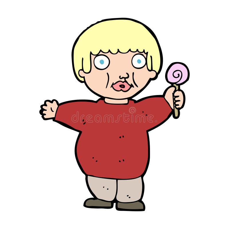 Cartoon fat child stock vector. Illustration of character - 37010594