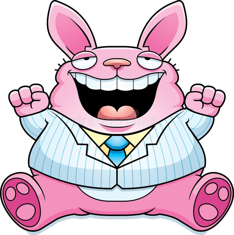 A fat bunny stock vector. Illustration of cartoon, image - 33097779