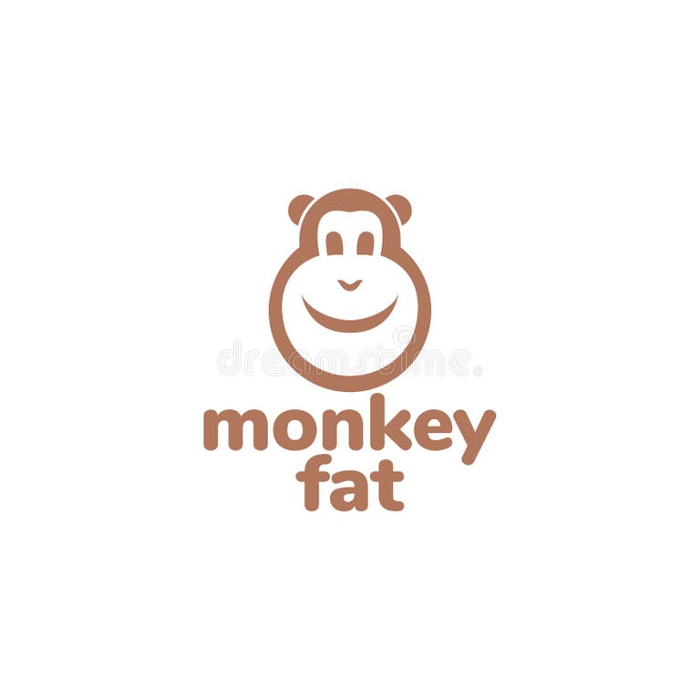 Cartoon Fat Face Monkey Logo Stock Illustrations – 14 Cartoon Fat Face ...