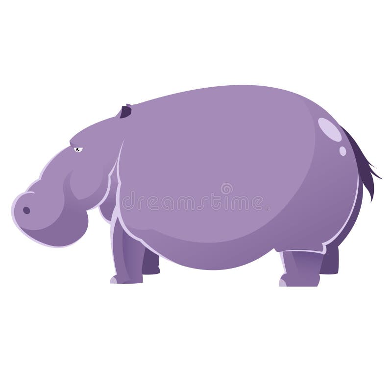 Hippopotamus stock vector. Illustration of animals, large - 30729839