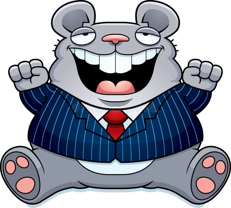 Cartoon Fat Mouse Suit stock vector. Illustration of animal - 51213785