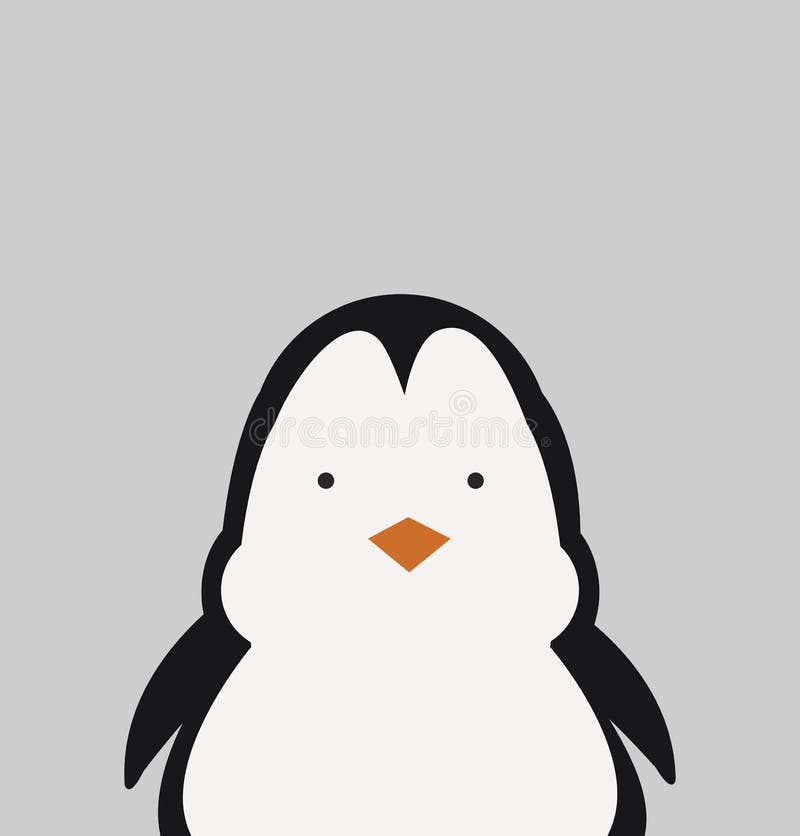 Cartoon Fat Penguin Vector Illustration Stock Vector - Illustration of ...