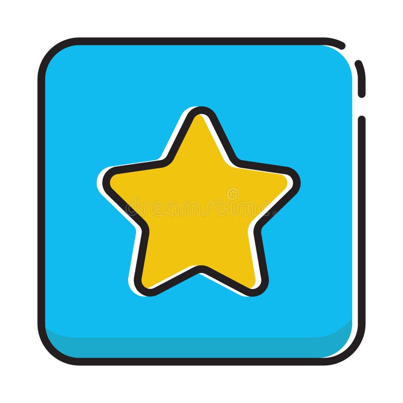 Cartoon favorite stock vector. Illustration of simple - 259039011