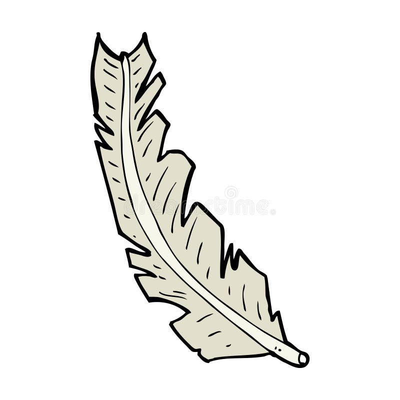 Cartoon feather stock vector. Illustration of cute, design - 37015588