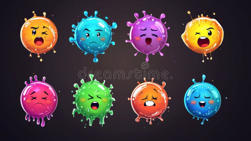 This Cartoon Features Cute Pathogens Including Smiling Microbes ...