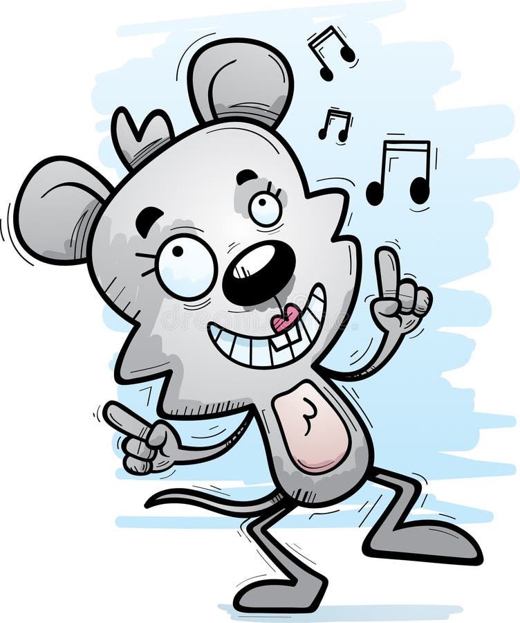 Cartoon of a Dancing Mouse stock illustration. Illustration of icon ...
