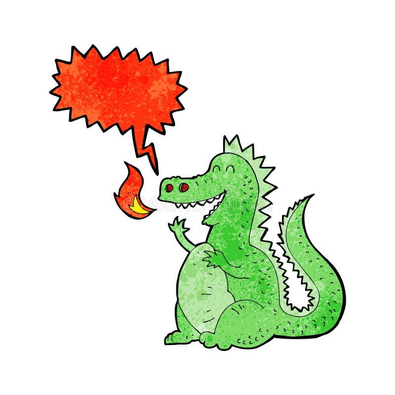 Fire Breathing Dragon Cartoon - Free Photo from StockFreeImages