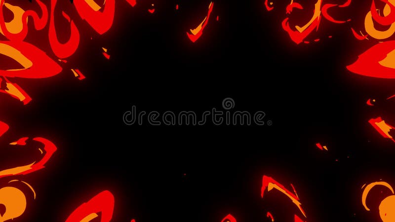 Anime Fire with Alpha Channel, Cartoon Fire in Different Colors, Anime ...