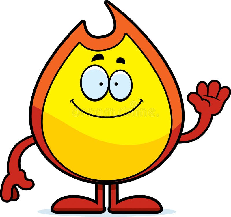 Cartoon Fire Waving stock vector. Illustration of wave - 47753689