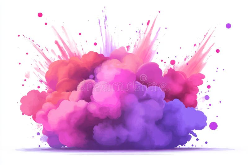 Cartoon Fireball Explosion. a Large Comic-style Blast Stock ...