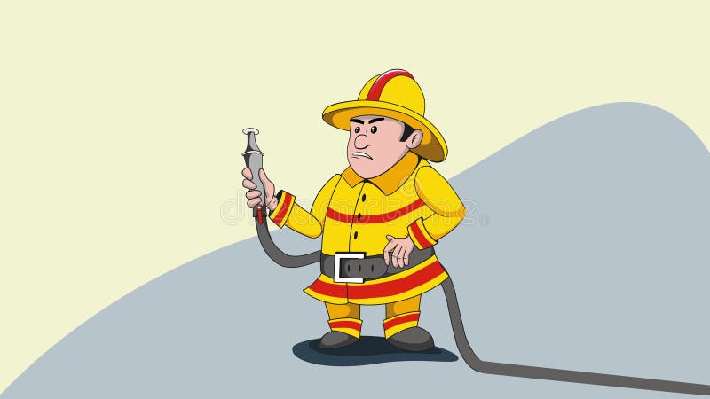 Fireman Cartoon Character on Illustration. Stock Illustration ... Fireman Cartoon Character on Illustration. Stock Illustration ...