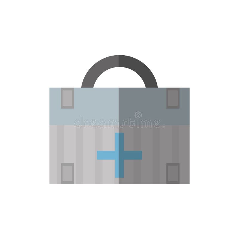 Cartoon First Aid Box Medical Urgency Shadow Stock Vector ...