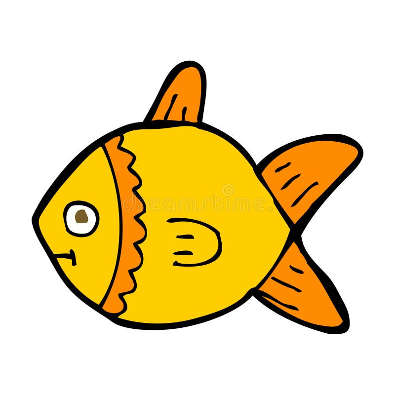 Cartoon fish stock image. Image of cartoon, doodle, clip - 256975891