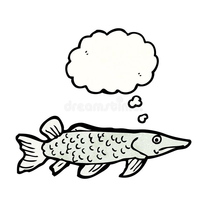 Cartoon fish stock vector. Illustration of doodle, retro - 38033353