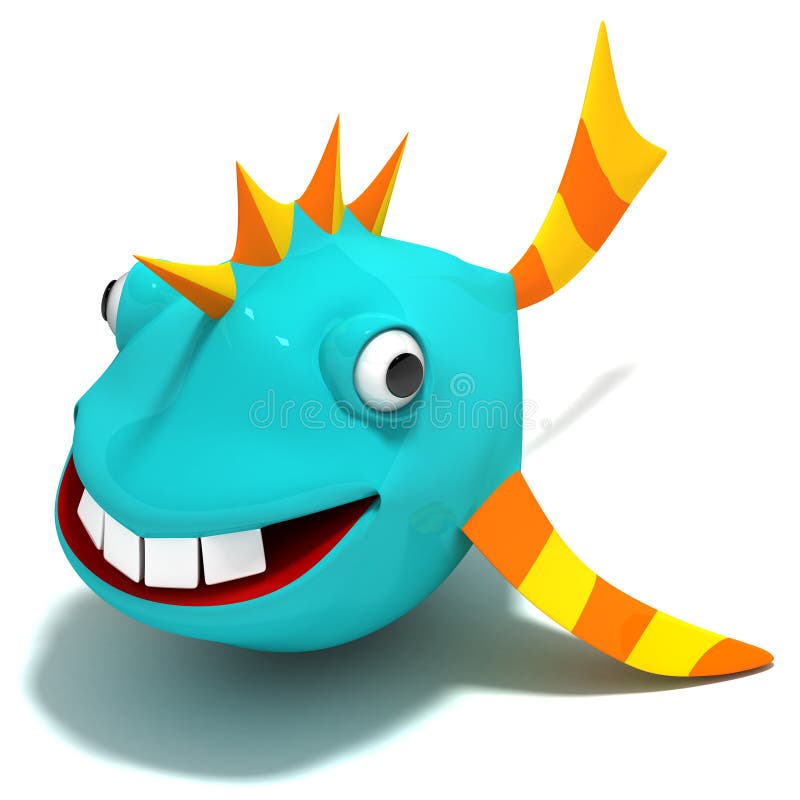 Cartoon Fish stock illustration. Illustration of model - 4123649