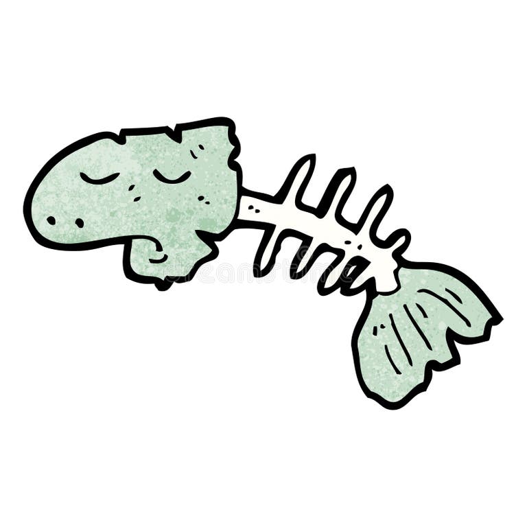 Cartoon fish bones stock vector. Illustration of silly - 38061767