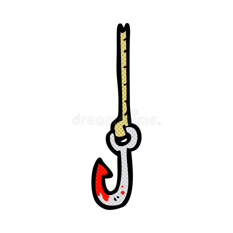 Cartoon fish hook stock illustration. Illustration of hand - 52968734