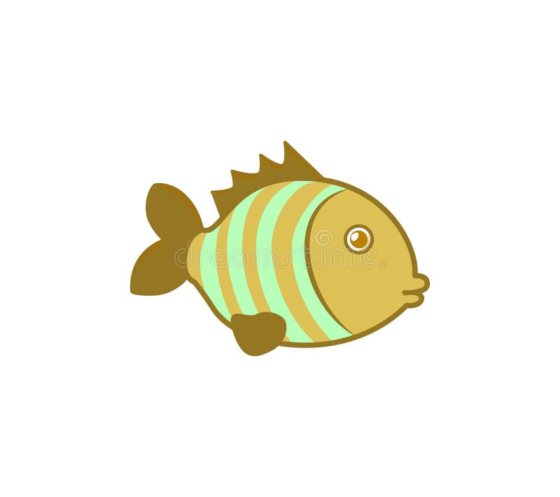 Cartoon Fish. Vector Clip Art Illustration Stock Vector - Illustration ...