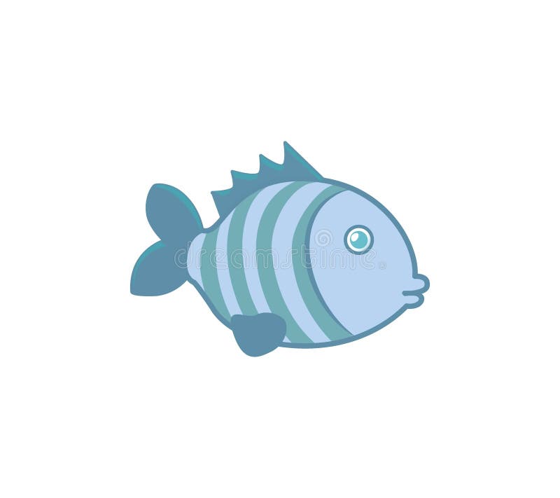 Cartoon Fish. Vector Clip Art Illustration Stock Vector - Illustration ...