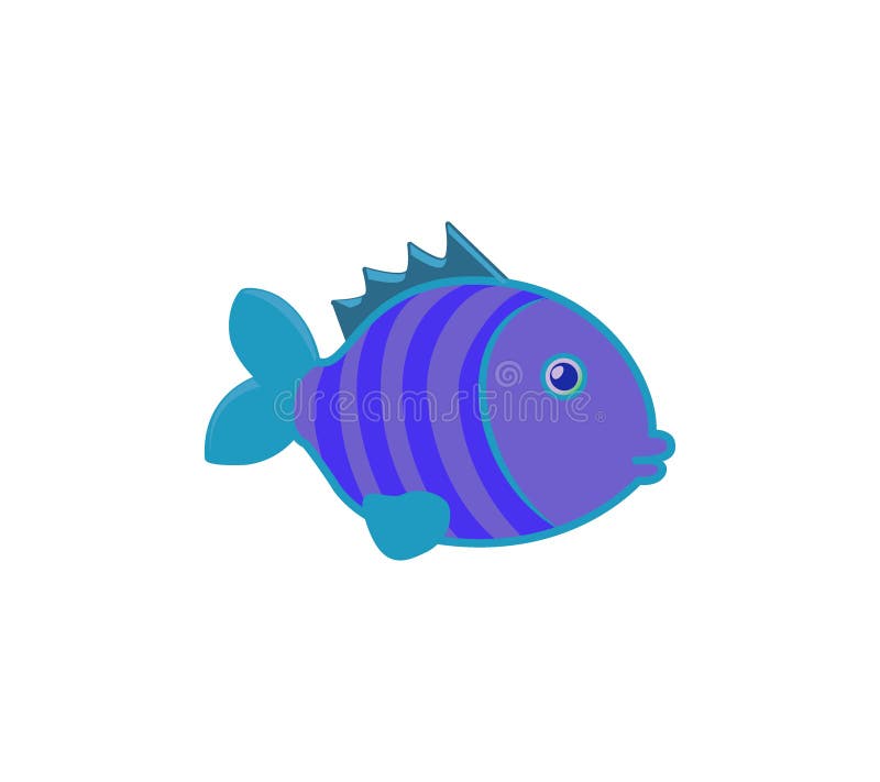 Cartoon Fish. Vector Clip Art Illustration Stock Vector - Illustration ...