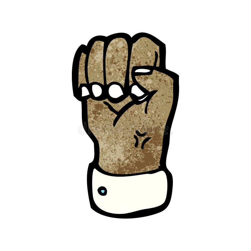 Cartoon fist stock vector. Illustration of drawn, crazy - 38059342