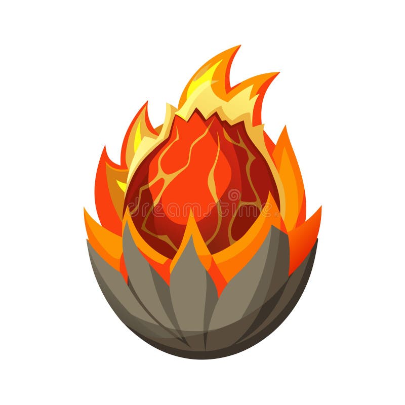 Cartoon Flame Vector Illustration with Unique Style and a Creative ...