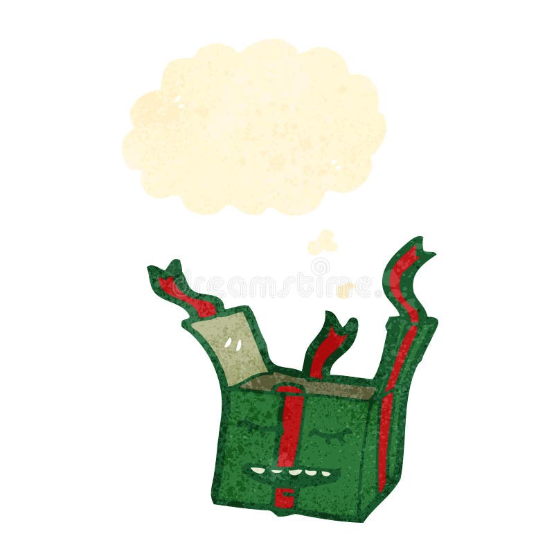 Cartoon flaming present stock vector. Illustration of funny - 37579356