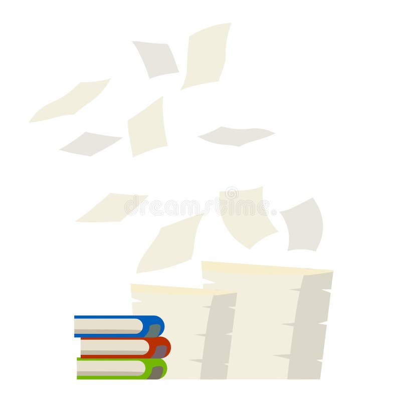Blank Paper Sheets Falling Down Stock Illustrations – 55 Blank Paper ...