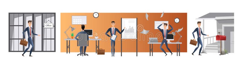 Routine Business People Infographic Vector Stock Illustrations – 77 ...