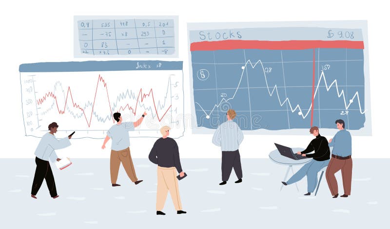 Cartoon Flat Characters at Art Gallery Exhibition,vector Illustration ...