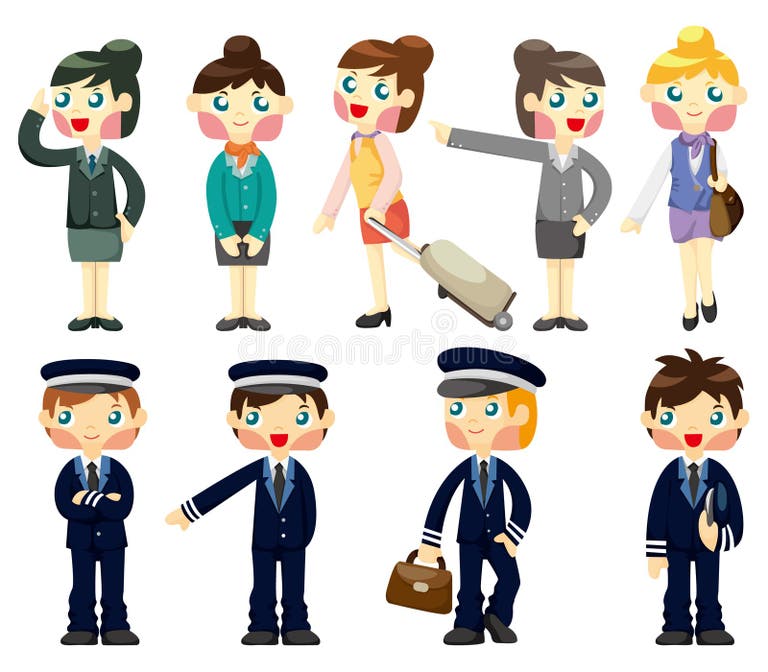 Flight Attendant Drawing Stock Illustrations – 320 Flight Attendant ...