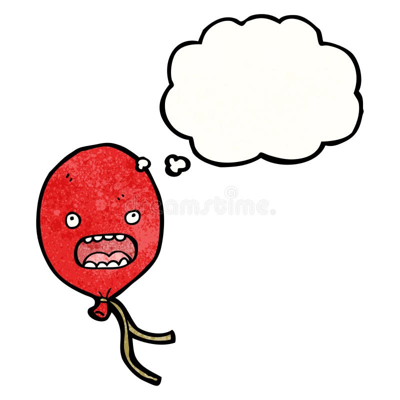 Cartoon floating balloon stock vector. Illustration of crazy - 38040909