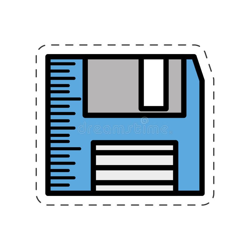 Cartoon Floppy Disk Storage Information Stock Illustration ...