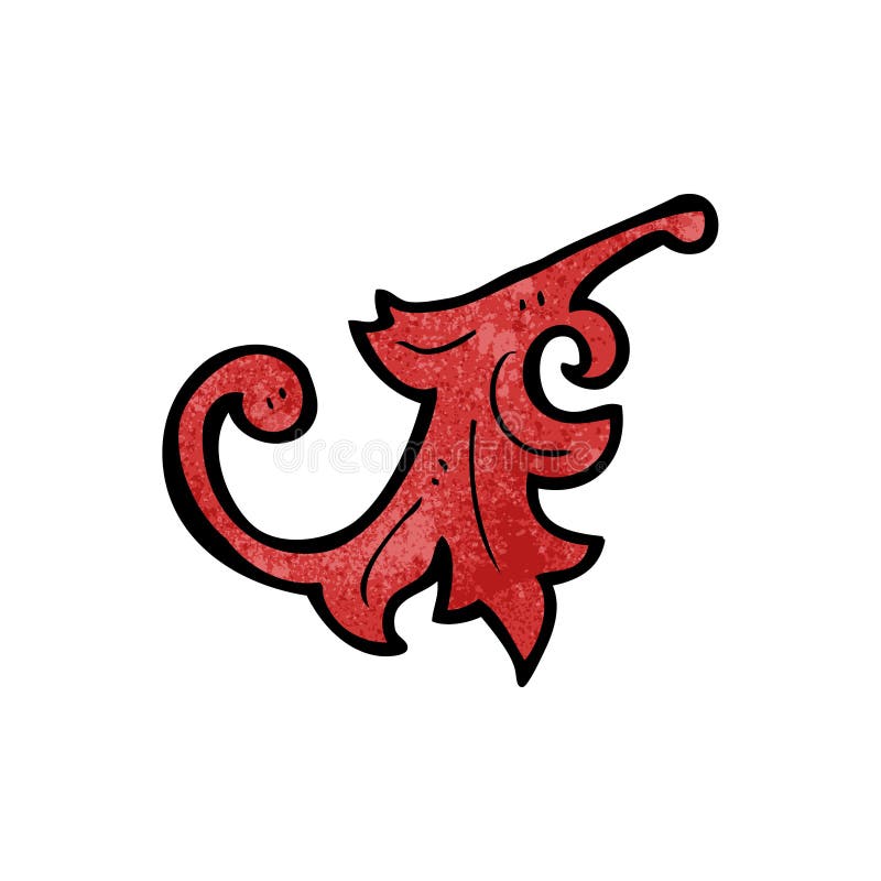 Cartoon Floral Decorative Element Stock Vector - Illustration of grunge ...