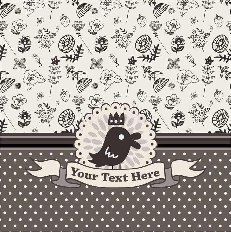 Cartoon flower card editorial stock photo. Illustration of beautiful ...