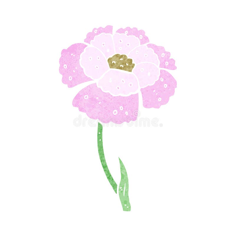 Cartoon flower stock illustration. Illustration of crazy - 38131394