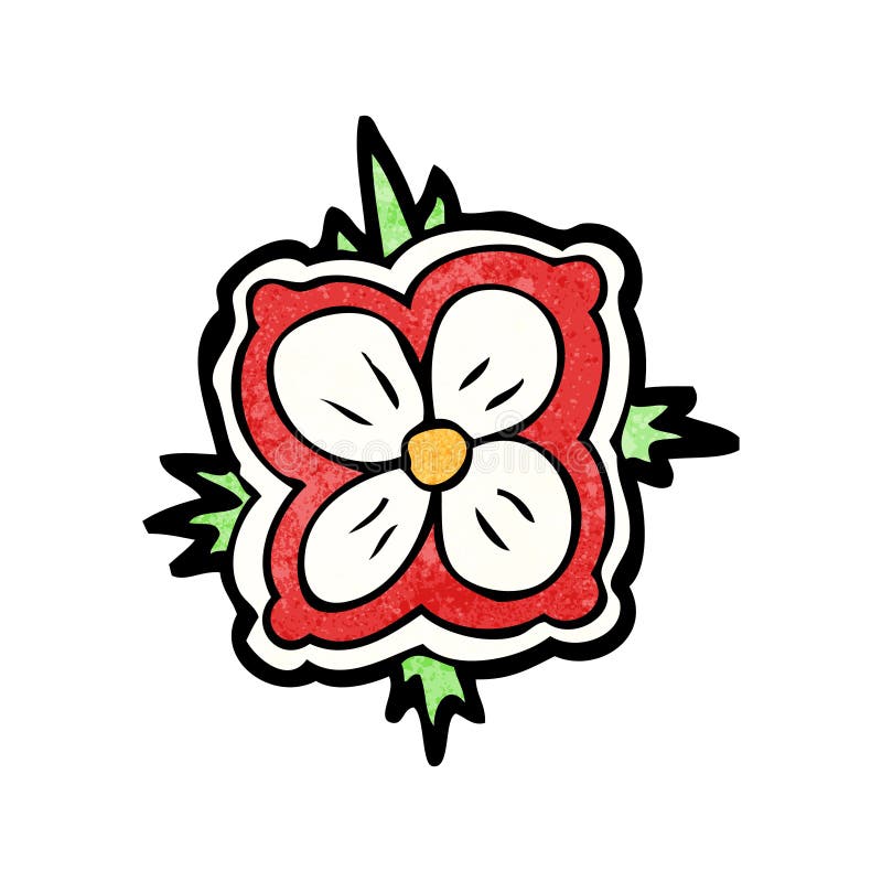 Cartoon flower symbol stock vector. Illustration of cheerful - 38057975