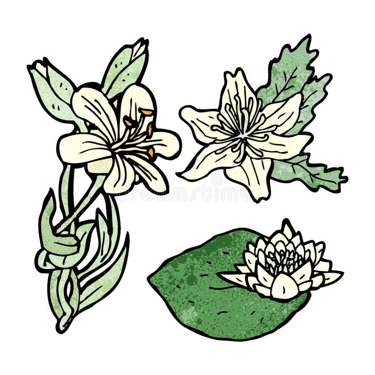 Retro Cartoon Talking Flowers Stock Illustrations – 54 Retro Cartoon ...