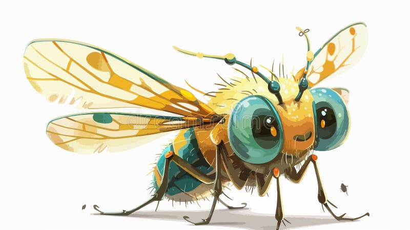 Cartoon Fly Vector Illustration for Creative Projects and Designs Stock ...