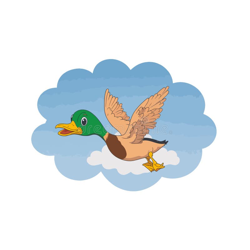 Cartoon Flying Duck Stock Illustrations – 1,766 Cartoon Flying Duck ...
