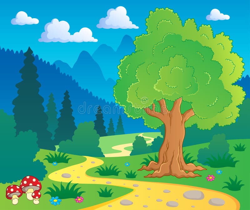 Cartoon forest pathway Free Stock Photos - StockFreeImages