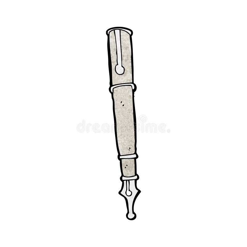 Cartoon fountain pen stock vector. Illustration of drawn - 38090297
