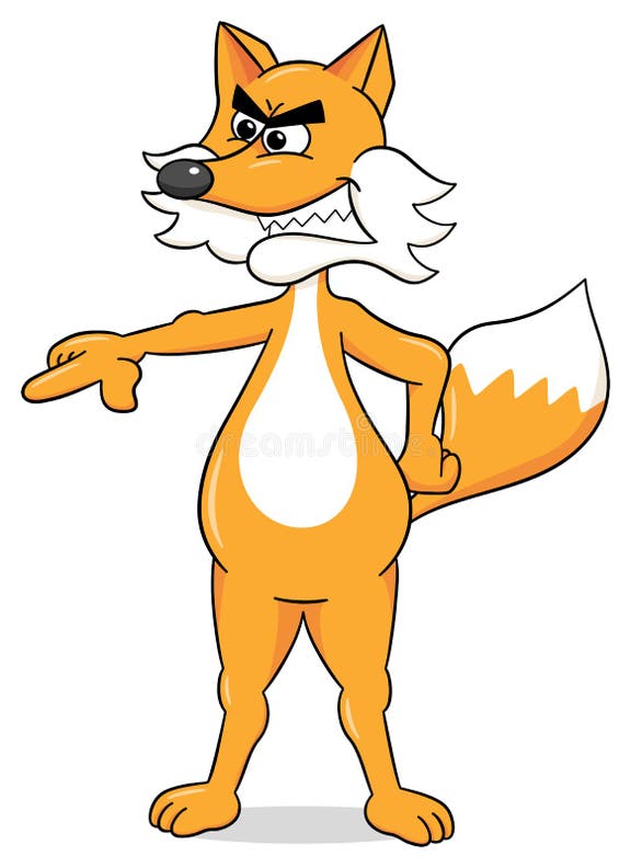 Cartoon Fox Accusing Someone Stock Vector - Illustration of blame ...