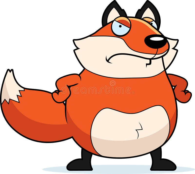 Cartoon Fox Angry stock vector. Illustration of vector - 41818150
