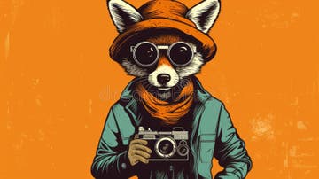 Cartoon Fox Camera Stock Illustrations – 449 Cartoon Fox Camera Stock ...