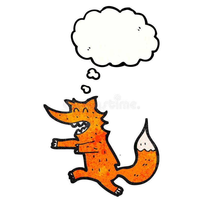 Cartoon fox chasing stock vector. Illustration of crazy - 38033190